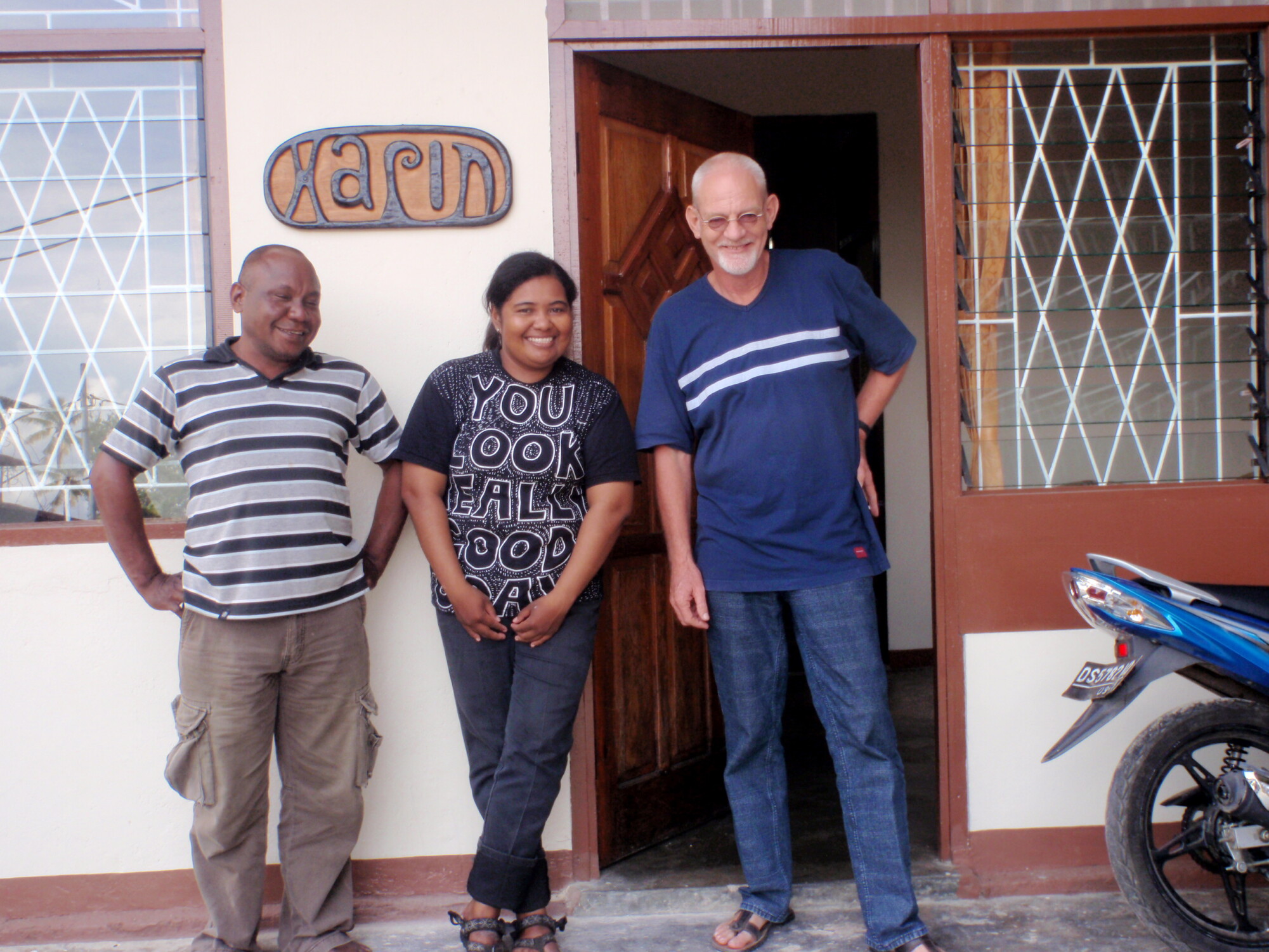 Onderdak voor Pt. Hapin in Papua